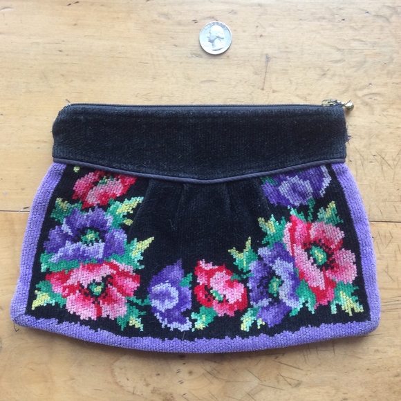 Feiler | Bags | Vintage Feiler Chennile Clutch With Zipper | Poshmark